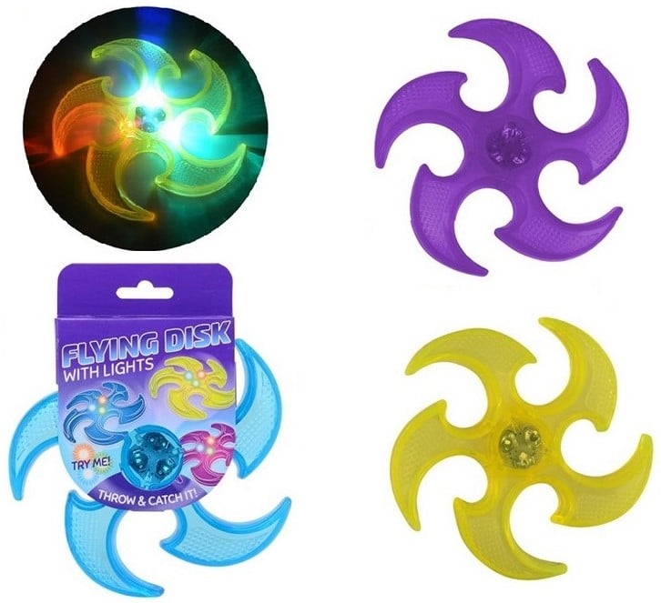 Estrella voladora con luz 3 surtidos 15x2x21cm