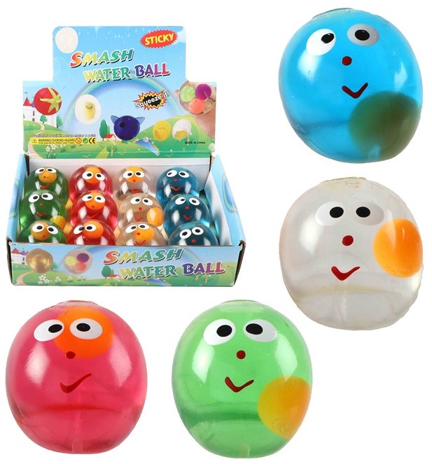Splash ball Smiling Egg 4-fach sortiert im Display (12)