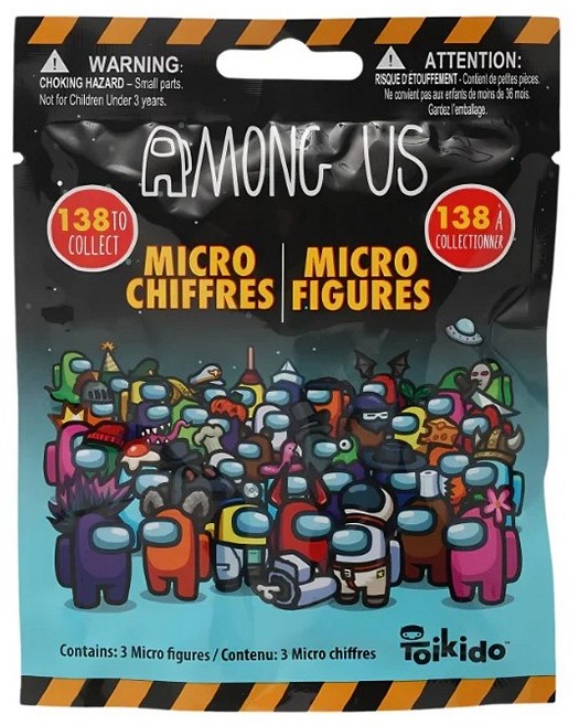 Among Us Micro Figures 2,5cm 3-Pack assortis in blindbag 10,5x13cm in ...