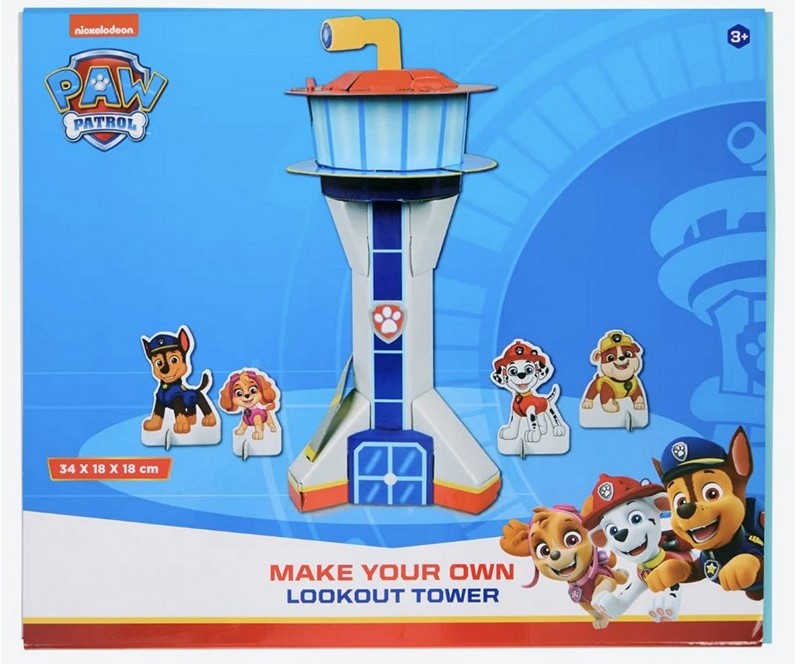 Paw Patrol Make Your Own Lookout Tower / Pup Squad 2 assorted 26x29,5cm