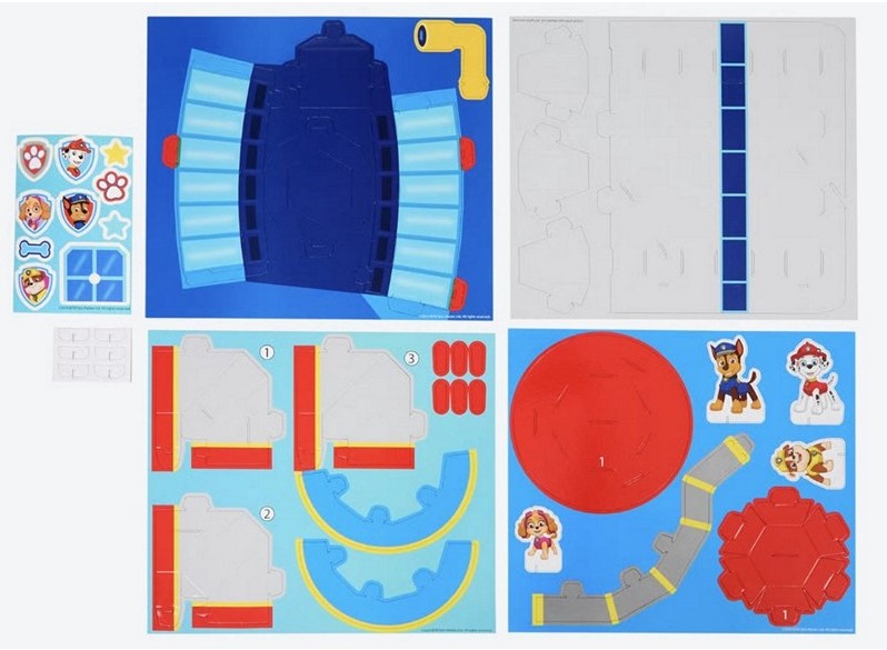 Paw Patrol Make Your Own Lookout Tower / Pup Squad 2 assortis 26x29,5cm