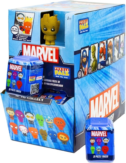 Marvel Scented Puzzle Eraser 3D assorted in display 4,5x6cm