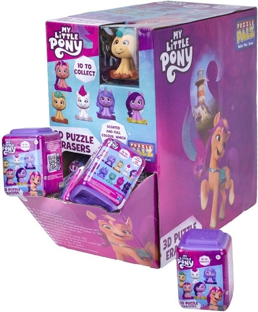 My Little Pony Scented Puzzle Eraser 3D assorted in display 4,5x6cm
