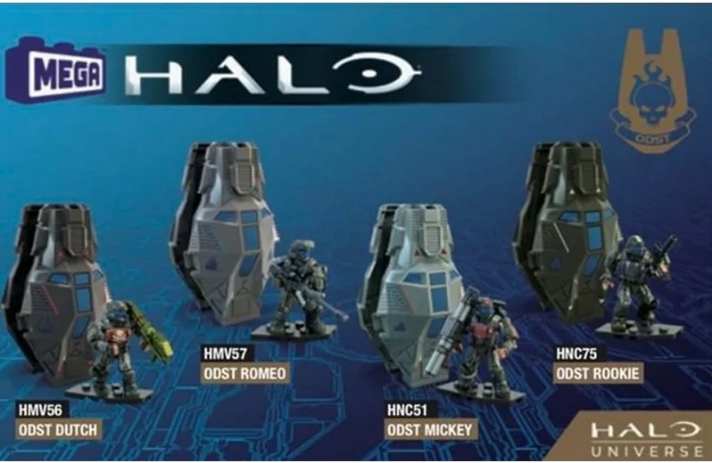 Halo Mega Unboxed Pods 4 assorted in display