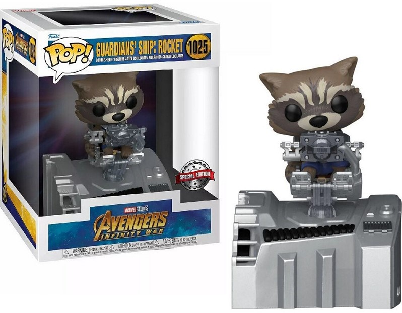 Funko POP! Deluxe Marvel GOTG Ship Rocket - Édition spéciale