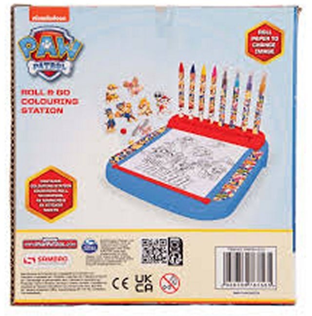 Paw Patrol Roll & Go Colouring Station 19x20cm