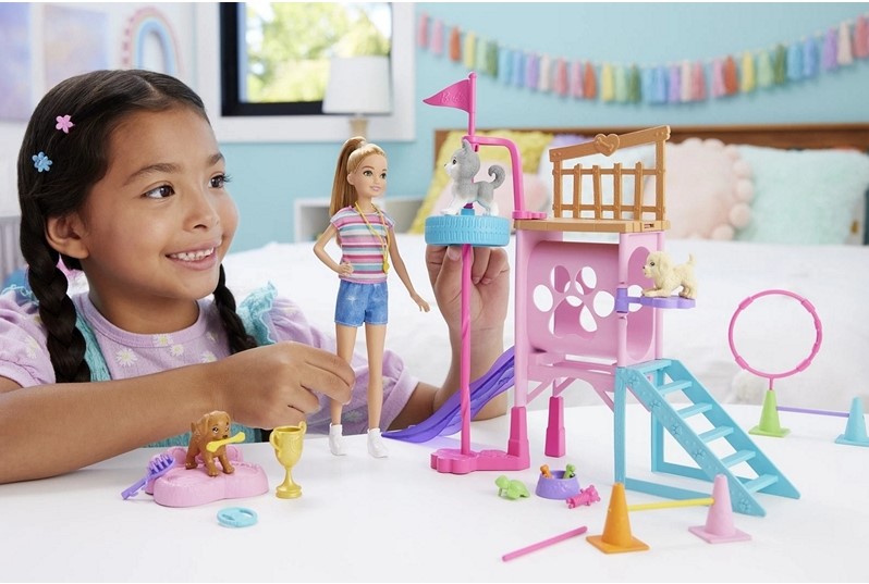 Barbie Stacie Dog Playground Playset with doll and accessories