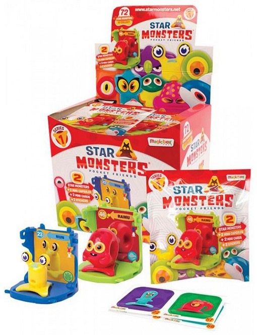 Star Monsters Blindbag 2x Star Monsters, 2x Mini capsule, 2x Mini Cards ...
