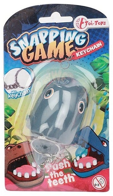 Game Biting Animal on keychain 12 assorted 9x16cm