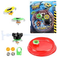 Spinning top fight 2 pieces Shooting toll with arena 23x28.5cm