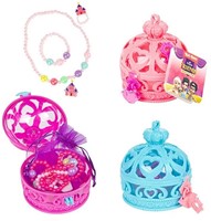 PRINCESS FRIENDS Crown jewelry box with accessories 3 assorted 9.5x10.5cm