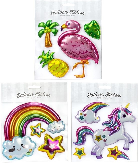 Balloon Stickers Wandsticker assorti 31x38cm