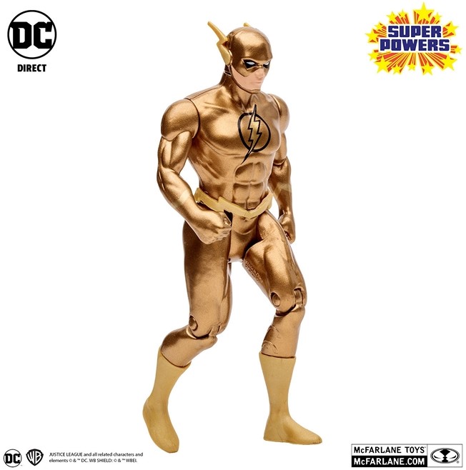 McFarlane DC Super Powers The Flash (Gold) 4"